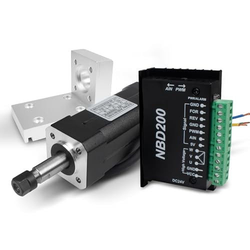 24V DC Brushless Spindle Motor 10800RPM 104W Air Cooled Spindle Motor ...