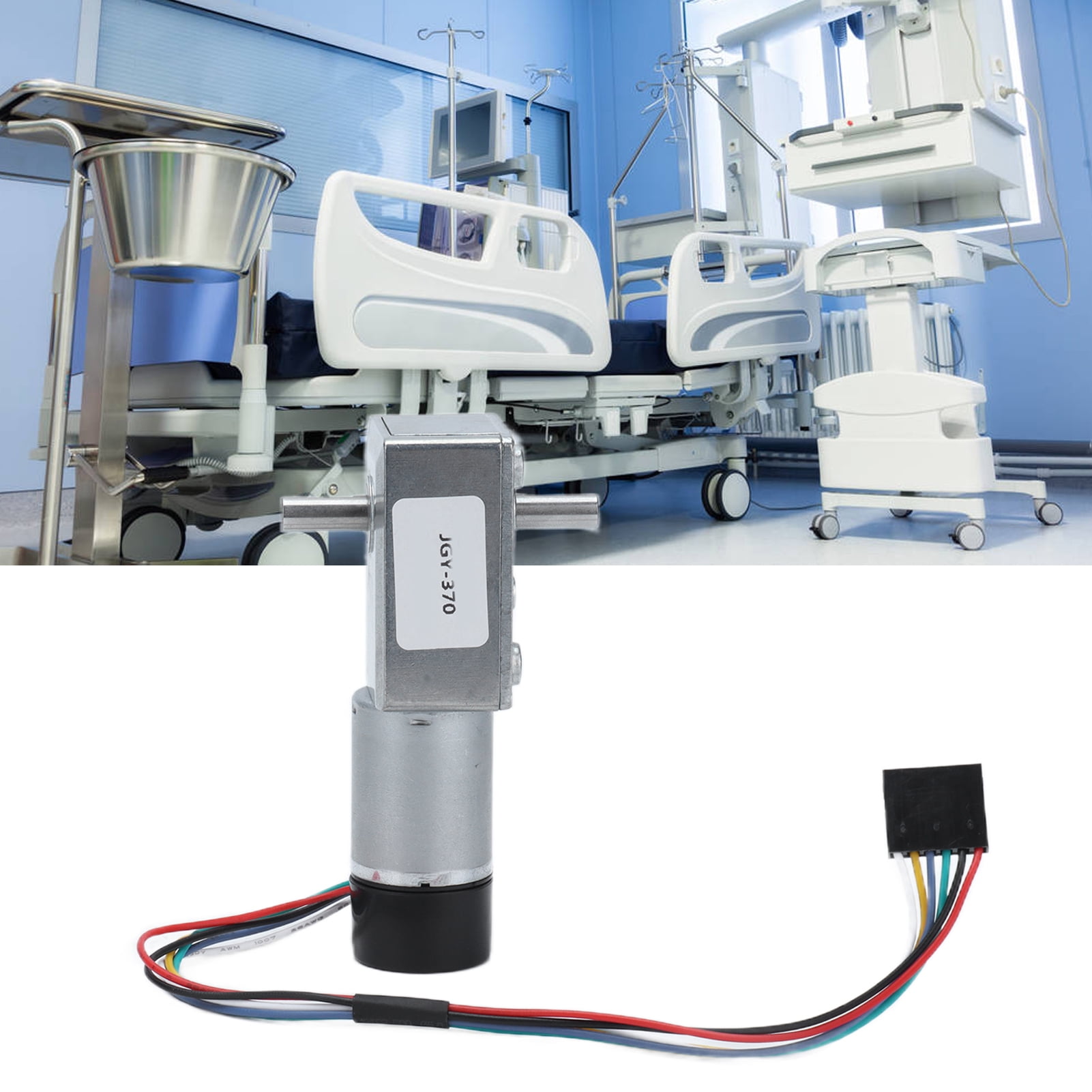 24V DC Gear Motor with Encoder, High Hardness, Low Noise, Ideal for ...