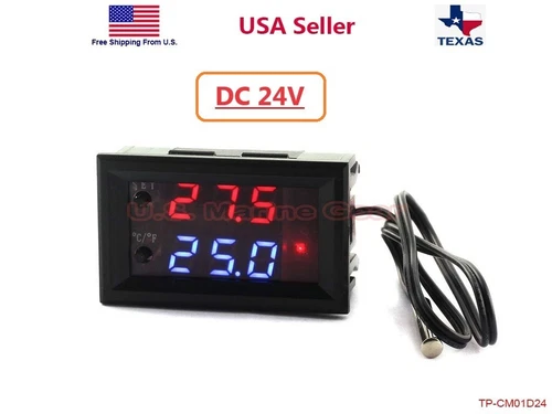 24V Digital Thermostat Temperature Control Switch Sensor Ntc -50 - 110 ...