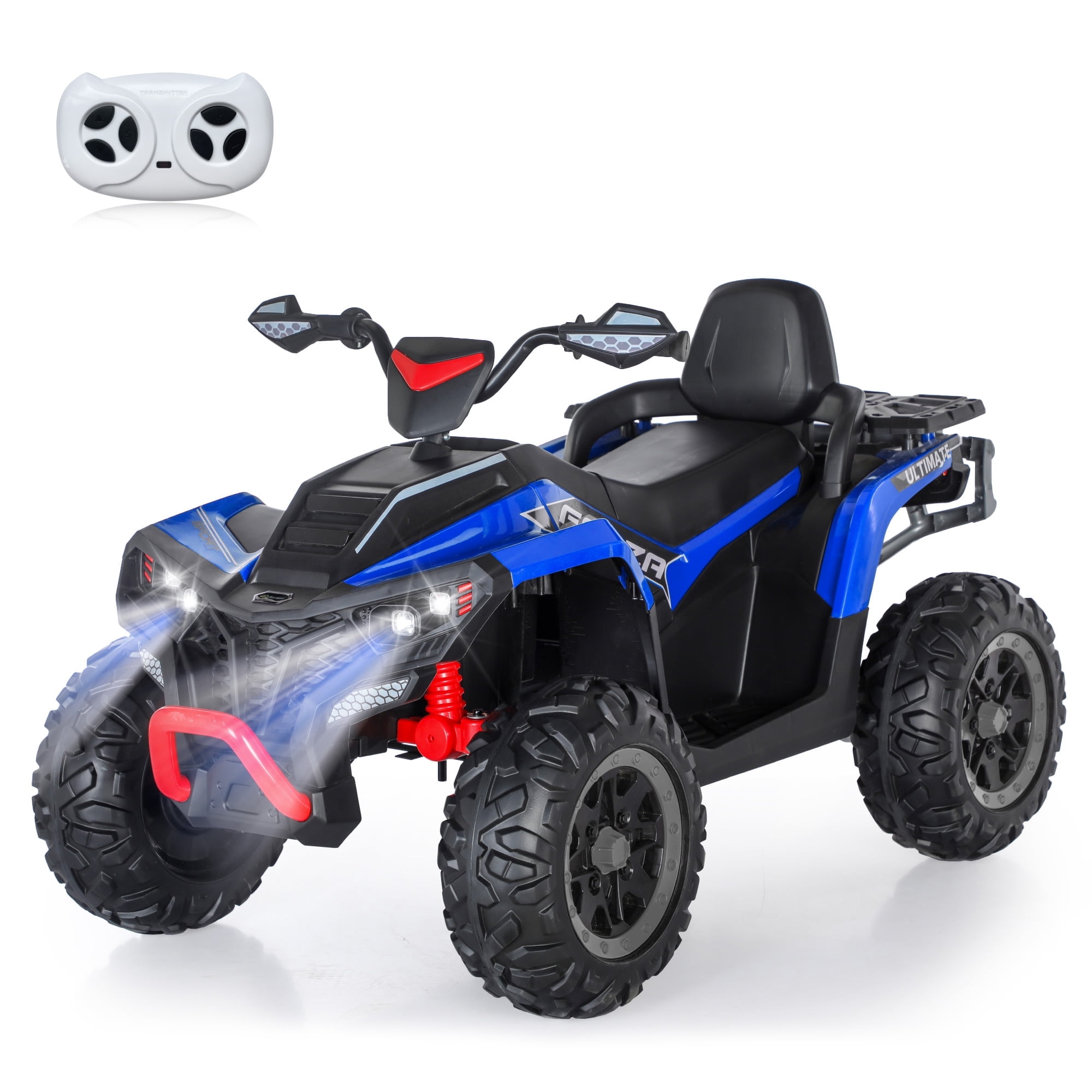 24V Electric ATV Ride On Toy for Kids 2-Seater with Dual Drive Motor ...
