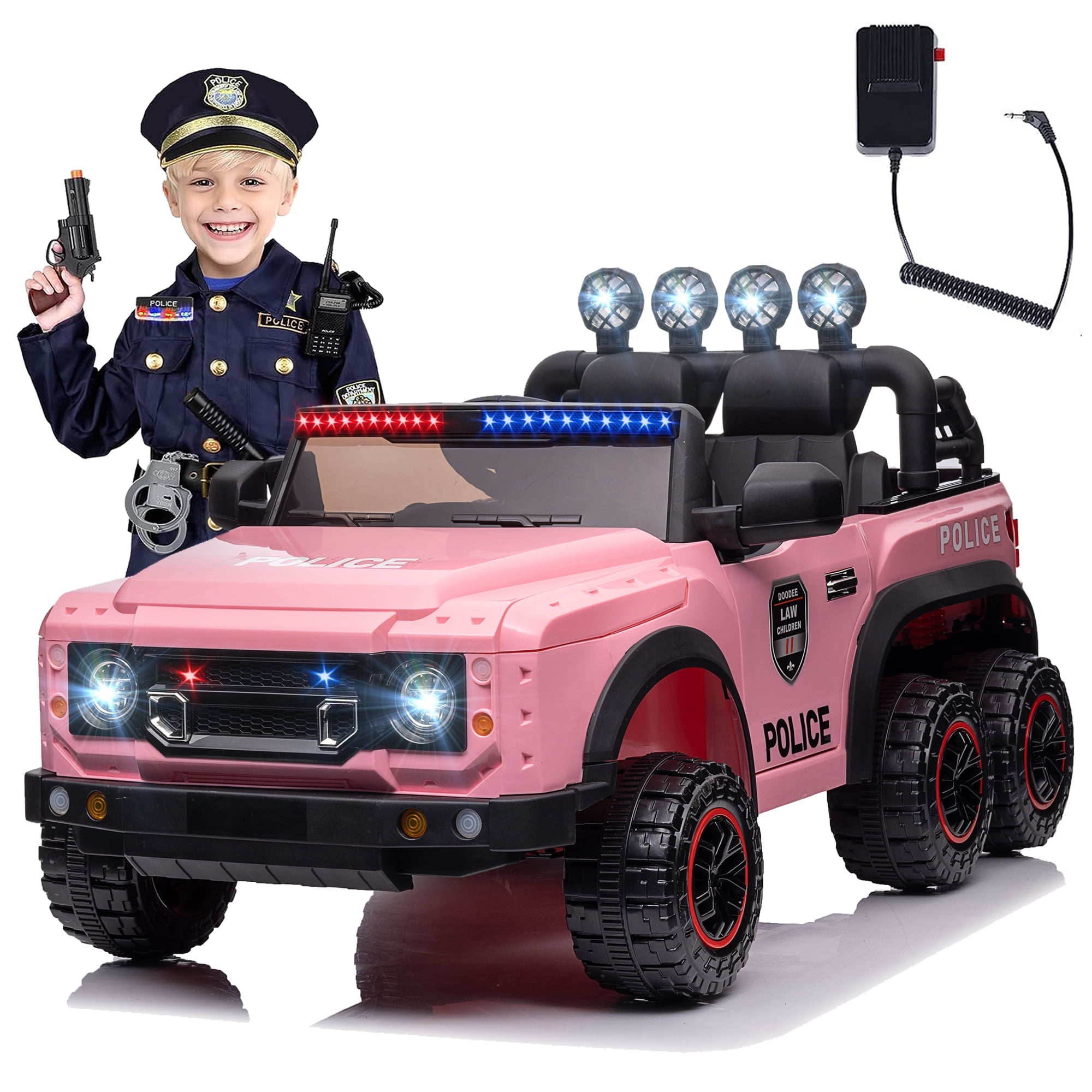 24V Electric Car for Kid with 6 Wheel Suspension, 24V7A Battery Powered ...