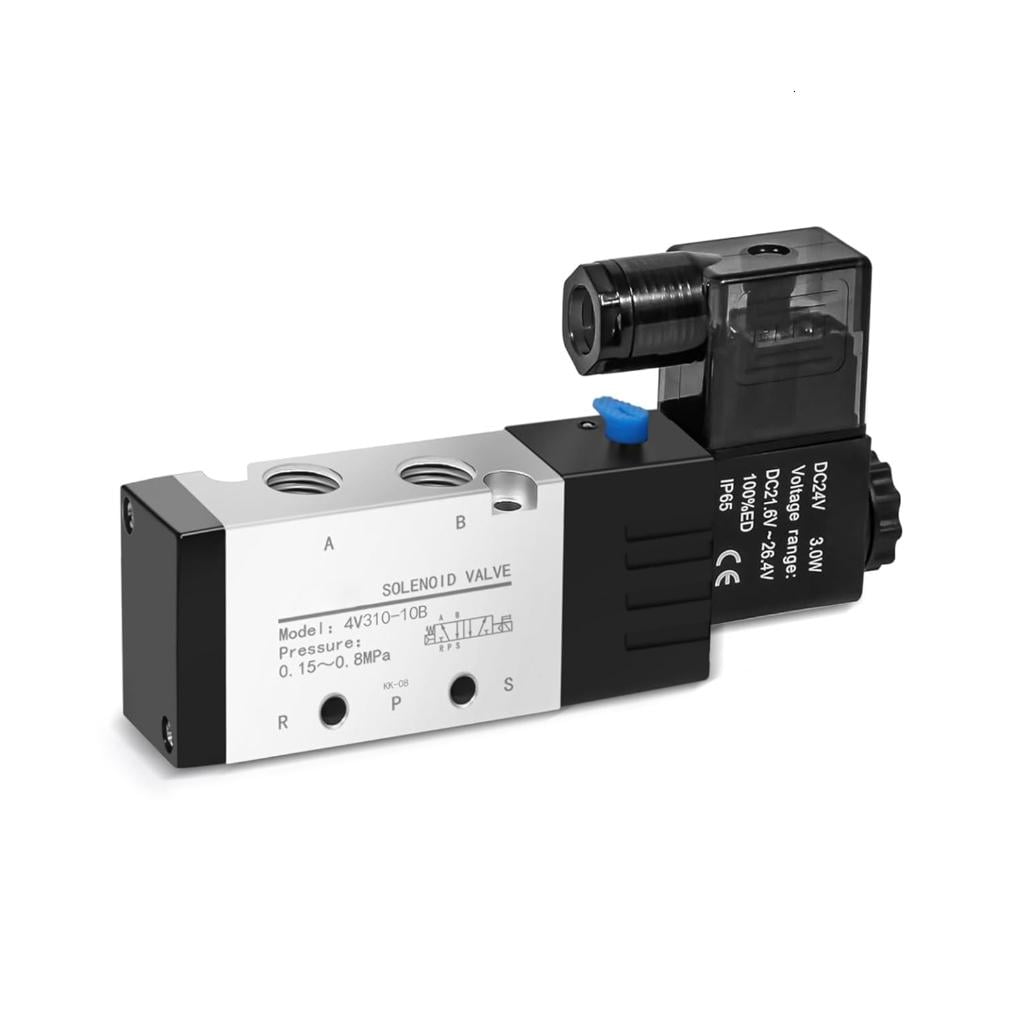 24V Electric Control Air Gas Magnetic Valves Replacement 5 Way 2 ...