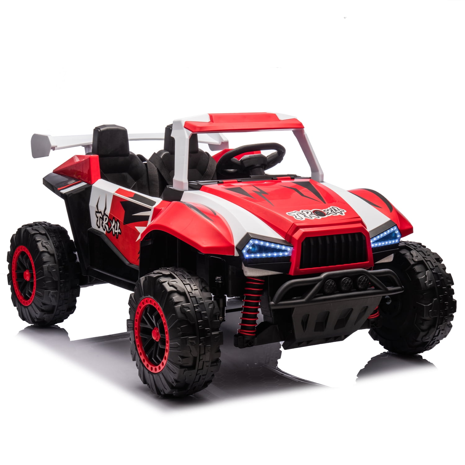 24V Electric Ride-On Car Two-Seater Parent Control 2WD Bluetooth LED ...
