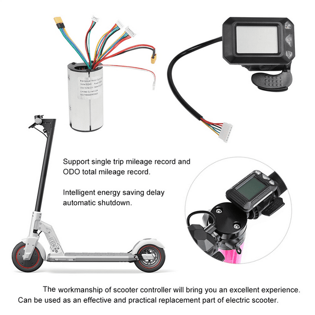 24V Electric Scooter Controller+LCD Display Accelerator+Brake Motor ...