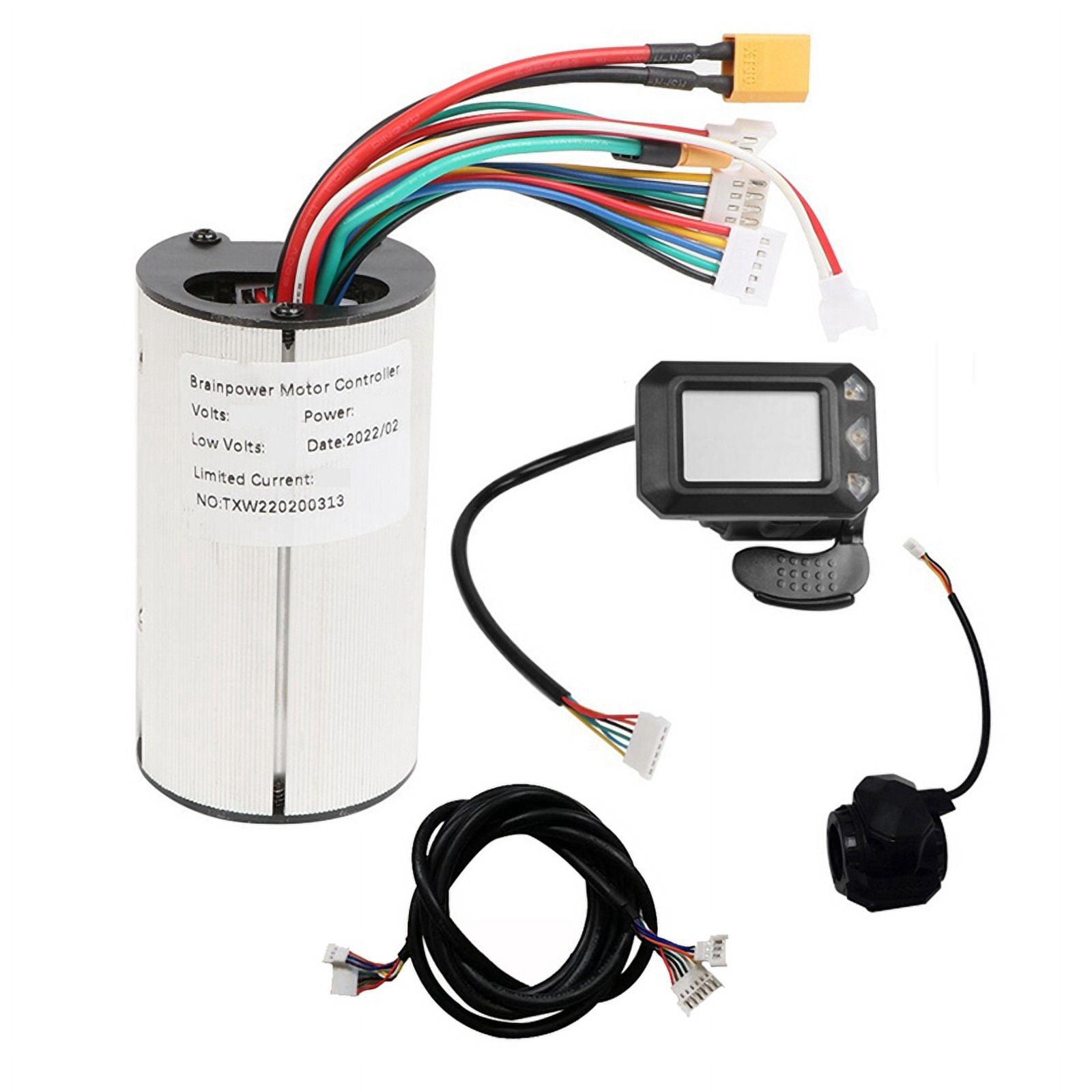 24V Electric Scooter Controller+LCD Display+Brake+Extension Cable Motor ...