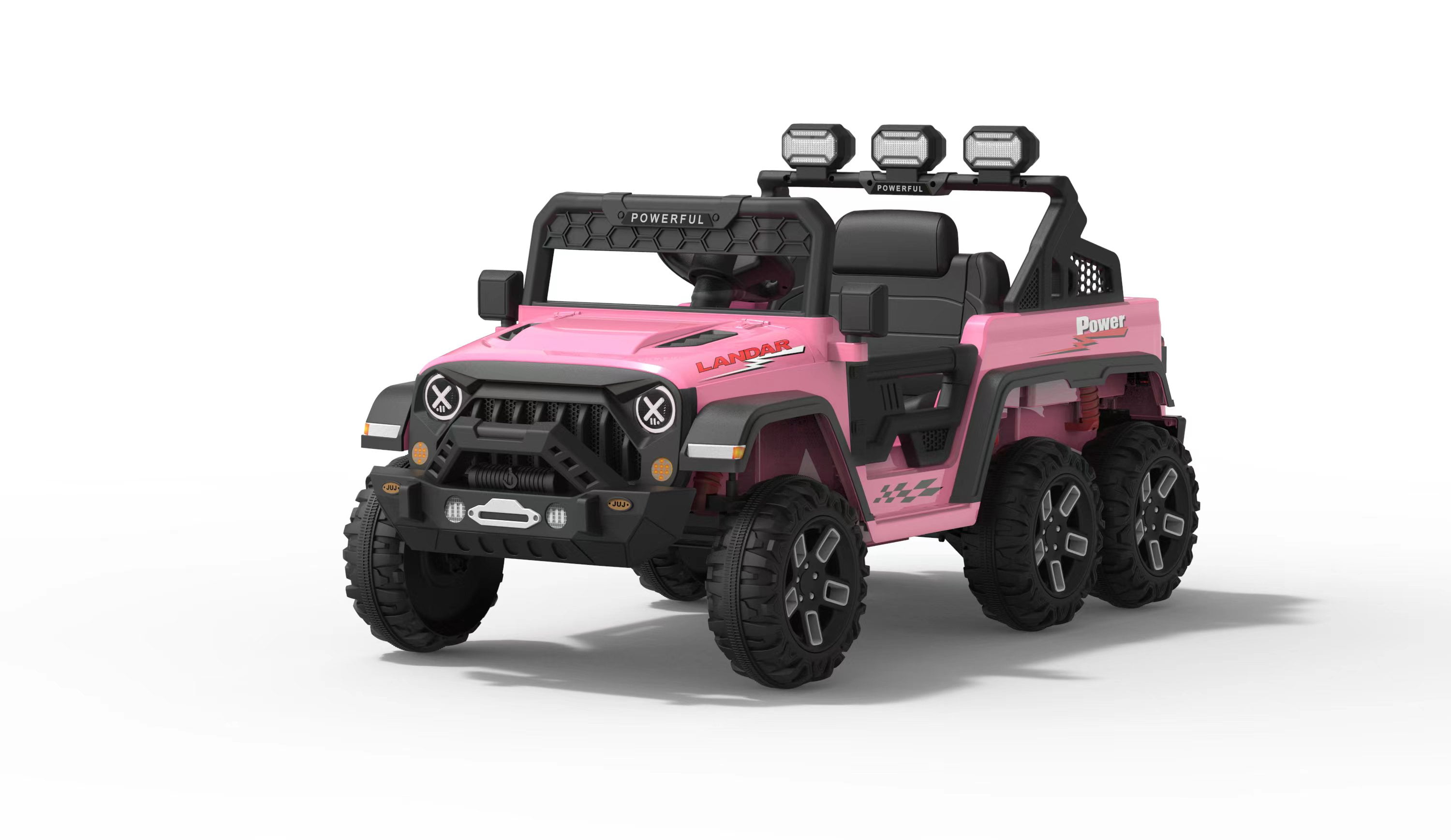 24V Electric Vehicle Battery Powered 6 EVA Wheels with Remote Control ...