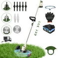 24V Electric Weed Wacker, Cordless Electric Weed Eaters Weed Trimmer ...