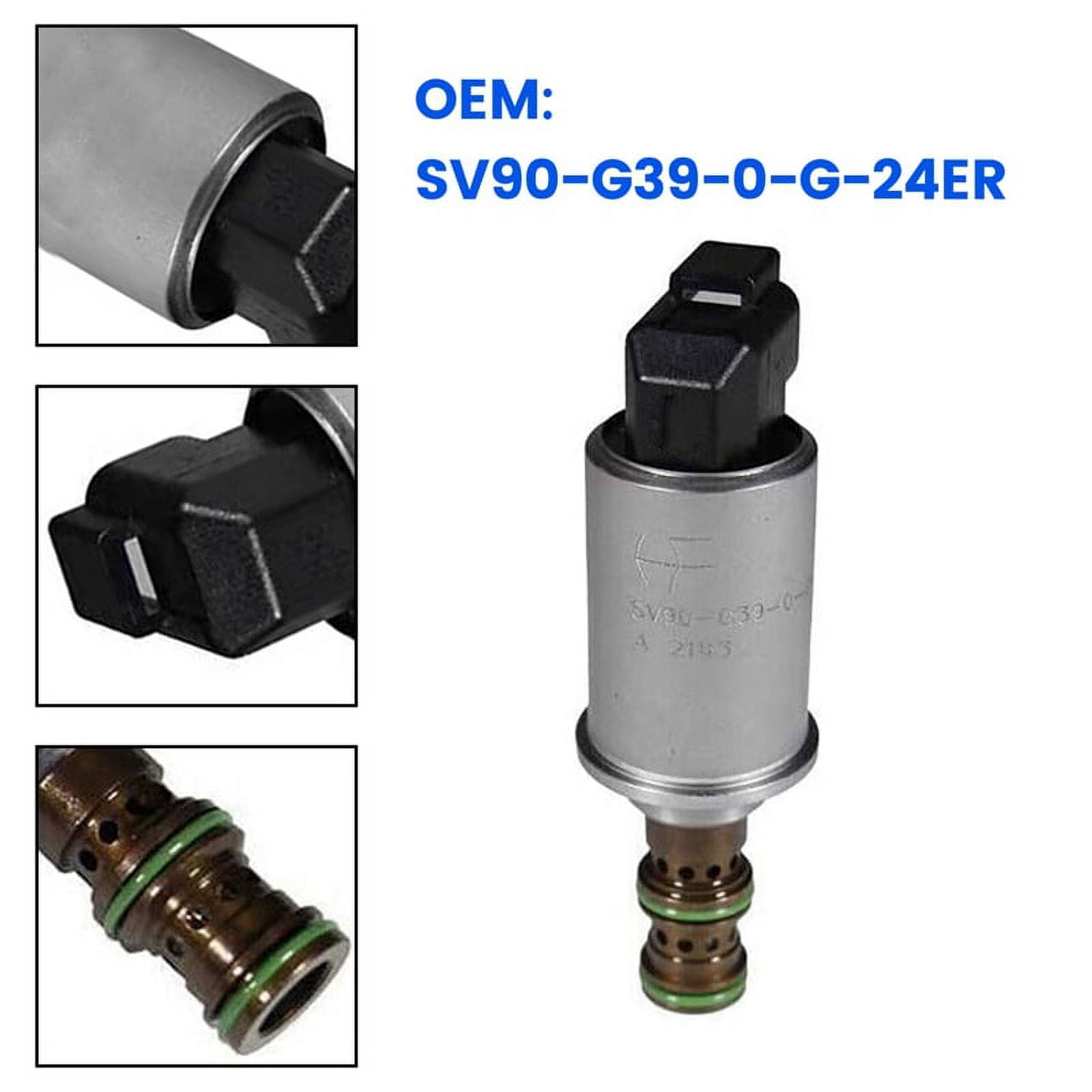 24V Excavator Hydraulic Pump Solenoid Valve SV90-G39-0-G-24ER - Walmart.com