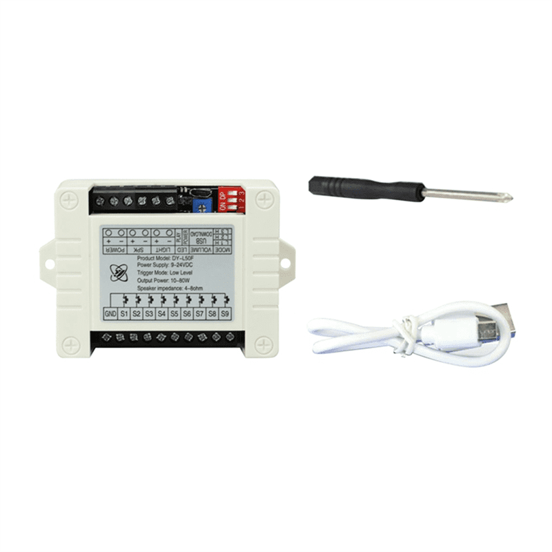 24V High Power Voice Broadcast Prompt Module High and Low Level Trigger ...