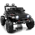 iYofe Jeep Wrangler Rubicon 24V 2 Seater Truck, Powered Ride on Car Toy ...