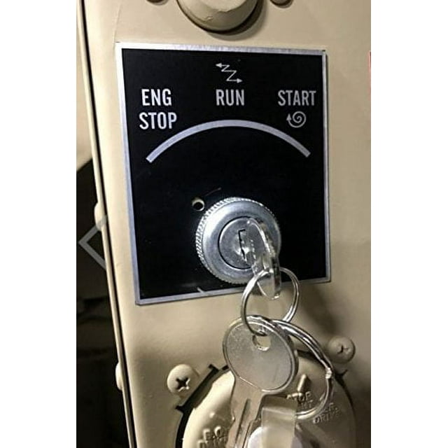 24V Keyed Ignition Switch- Chrome- fits Military Humvee M998 M151 Jeep ...