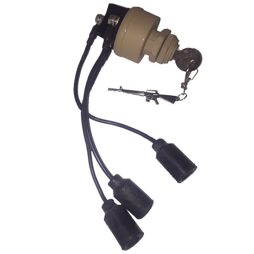 24V Keyed Ignition Switch- Tan- fits Military Humvee M998 M151 Jeep ...
