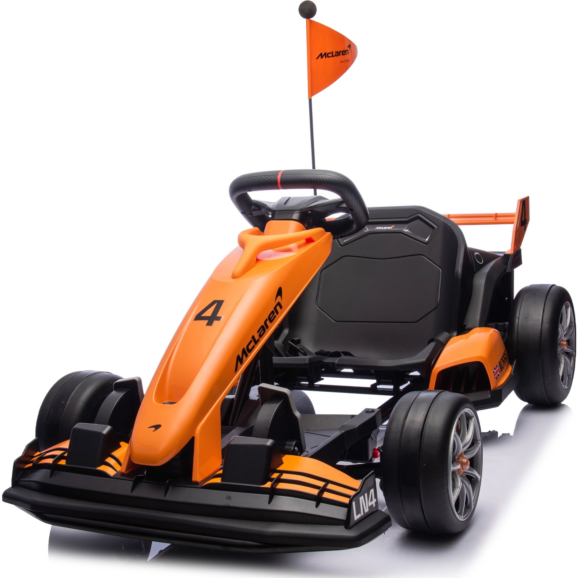 24V Kids Electric Go Kart, McLaren Drift Kart Car with Dual 200W Motors ...
