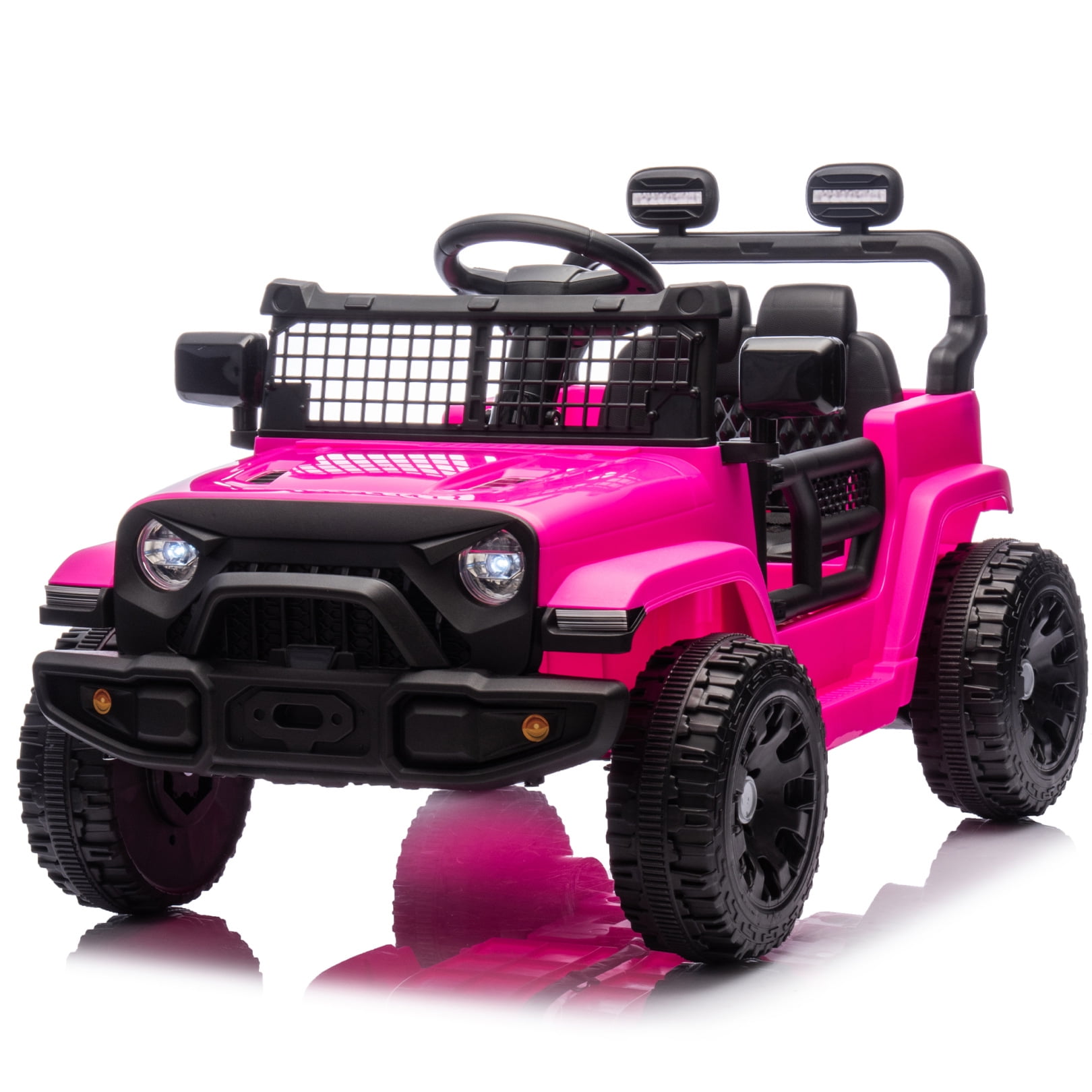 24V Kids Electric Ride-On Car with Parent Remote Control, 2-Seater ...