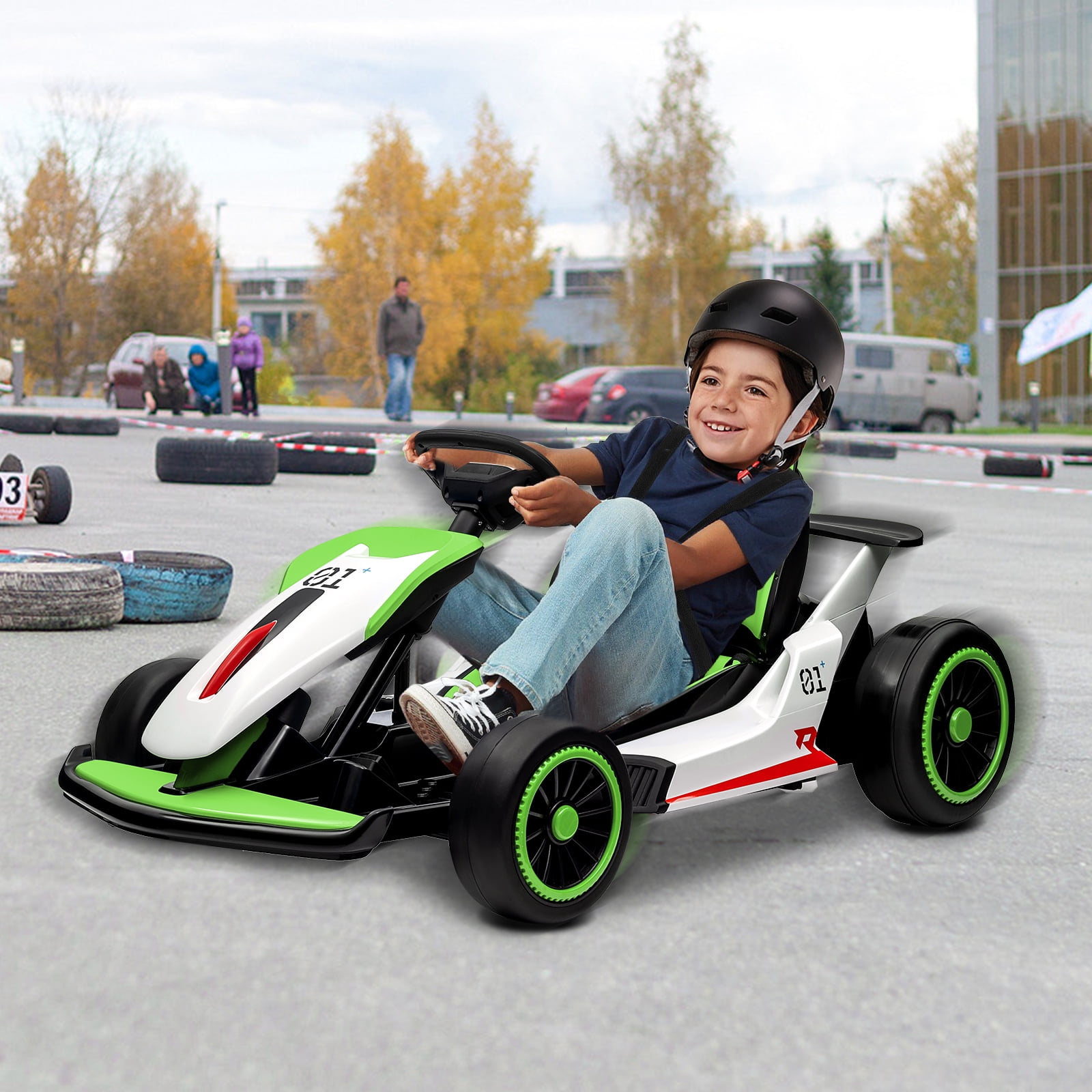 24V Kids Go Kart, Drift Kart with High Speed, Electric Outdoor Ride On ...