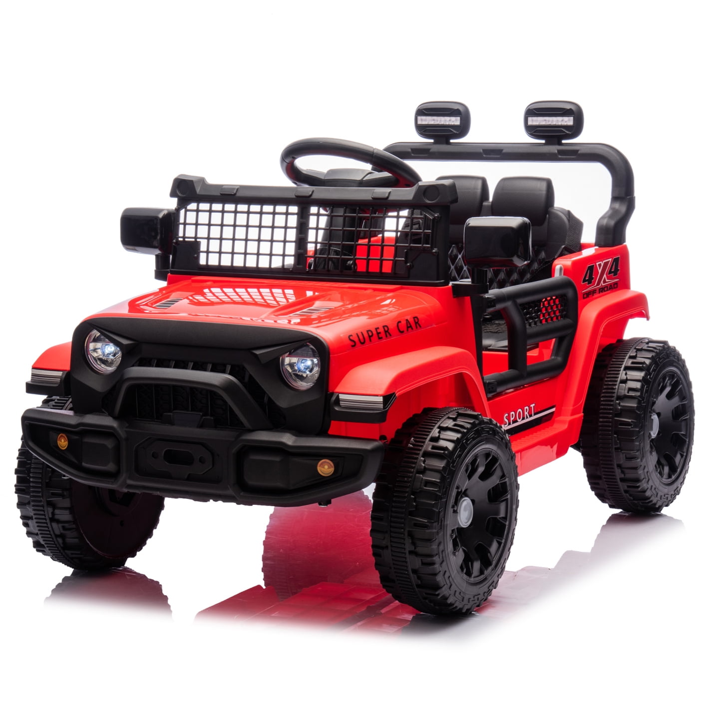 24V Kids Ride on Car with Parents Control, 2 Seater Battery Powered ...