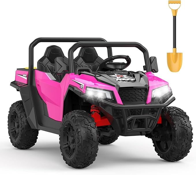 24V Kids Ride On Car with Remote Control Battery Powered 4 Wheeler 2x2 ...