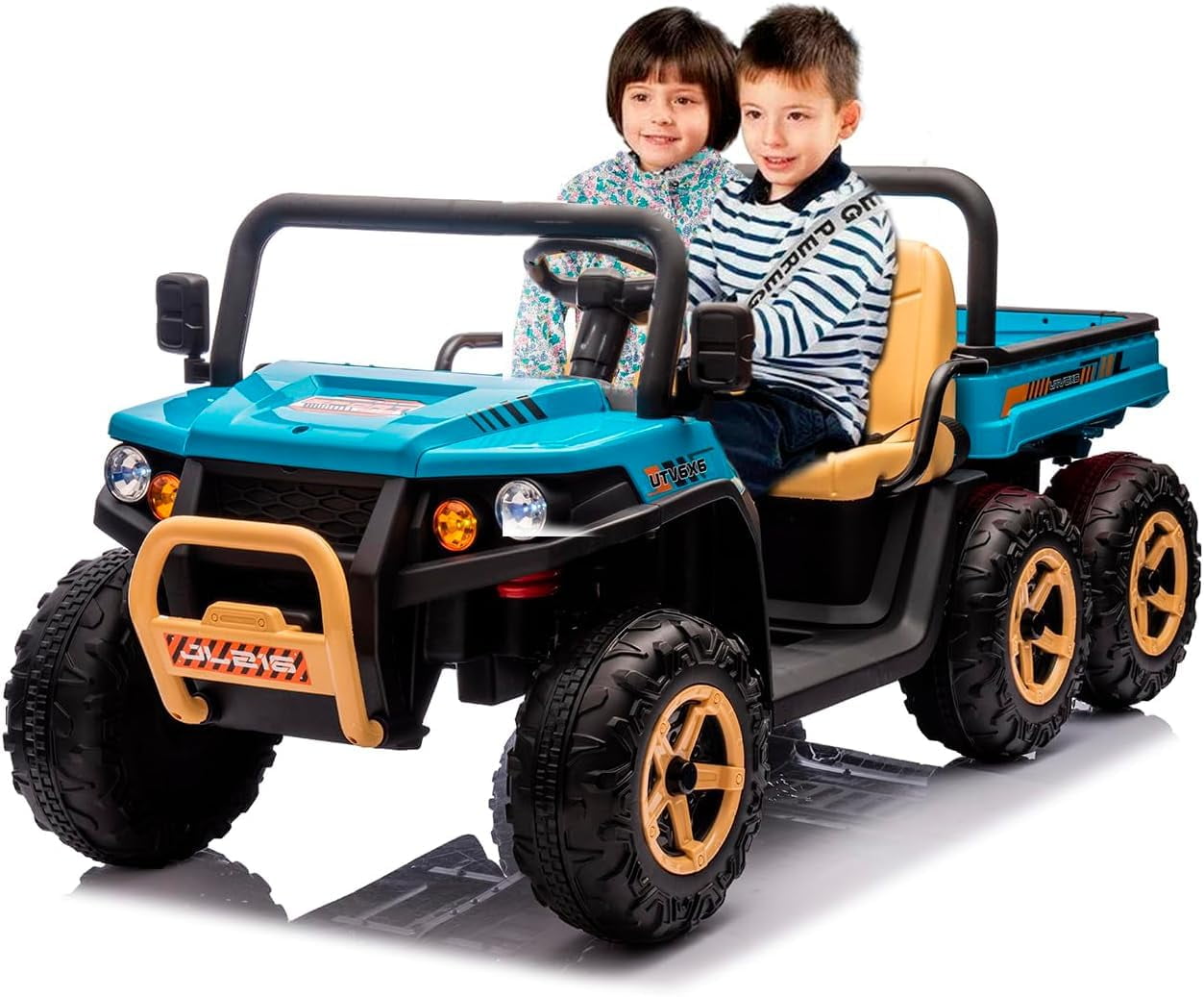 24V Kids Ride-On Dump Truck – 4x35W Motors, 6 Anti-Slip Tires, Remote ...