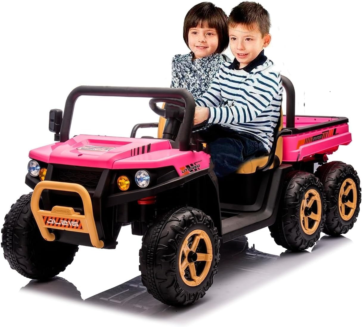 24V Kids Ride-On Dump Truck – 4x35W Motors, 6 Anti-Slip Tires, Remote ...