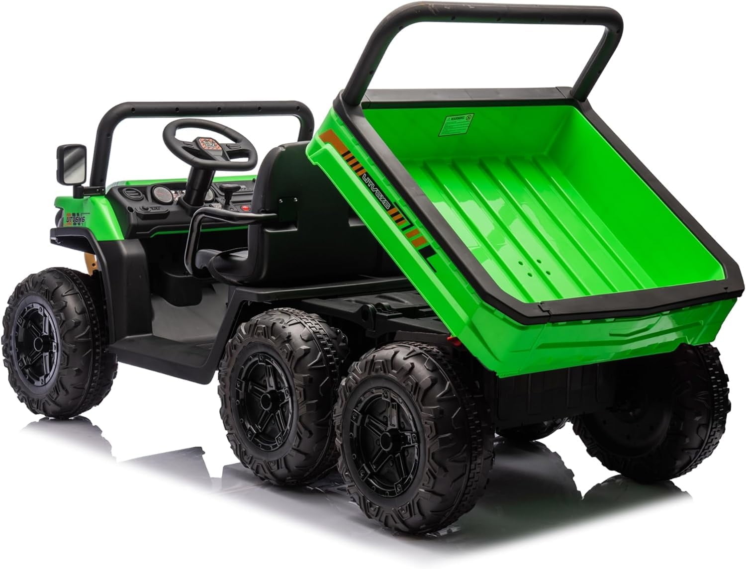 24V Kids Ride-On Dump Truck – 4x35W Motors, 6 Anti-Slip Tires, Remote ...