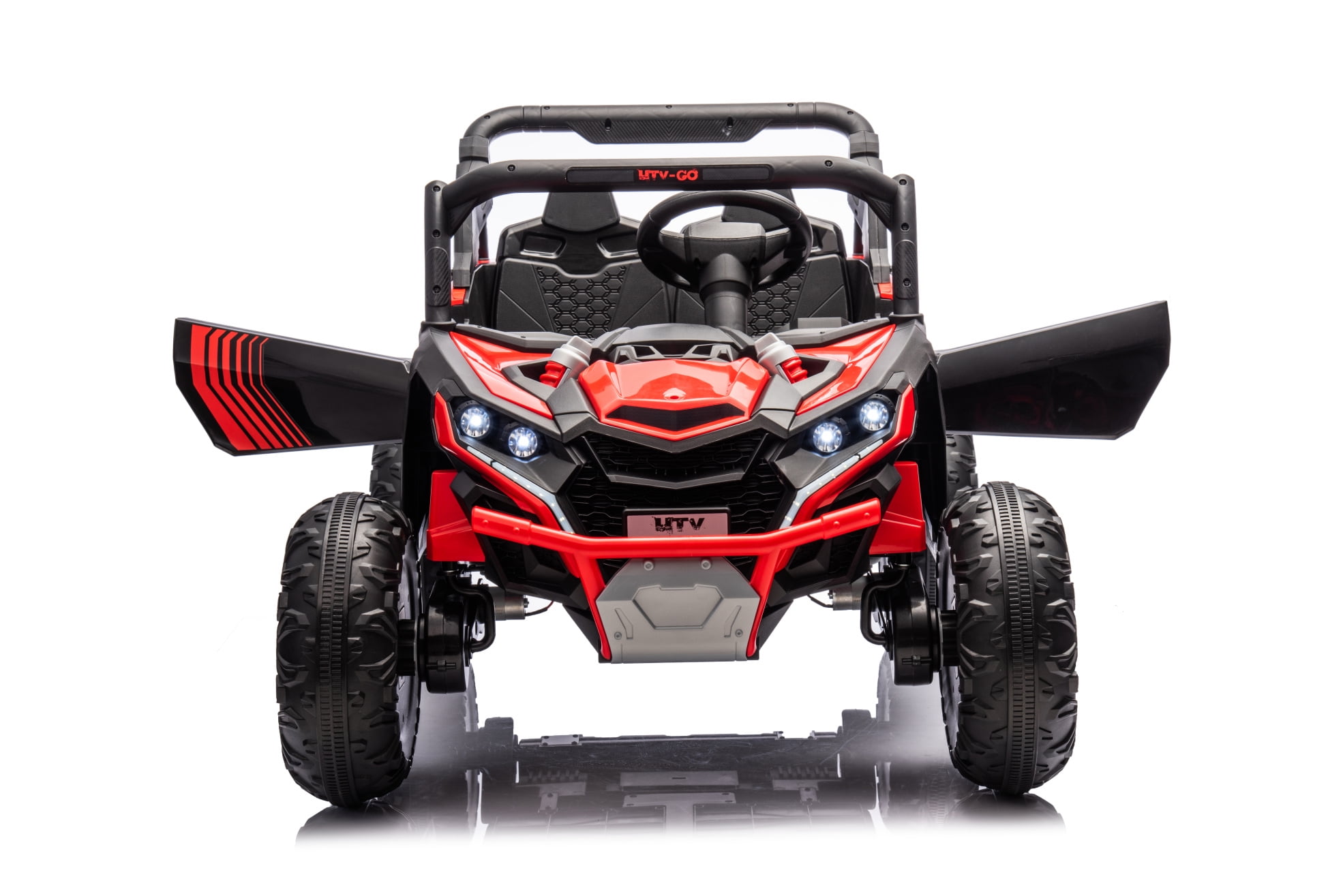 24V Kids Ride On Electric Car with Control, 2 Seater High/Low Speed ...