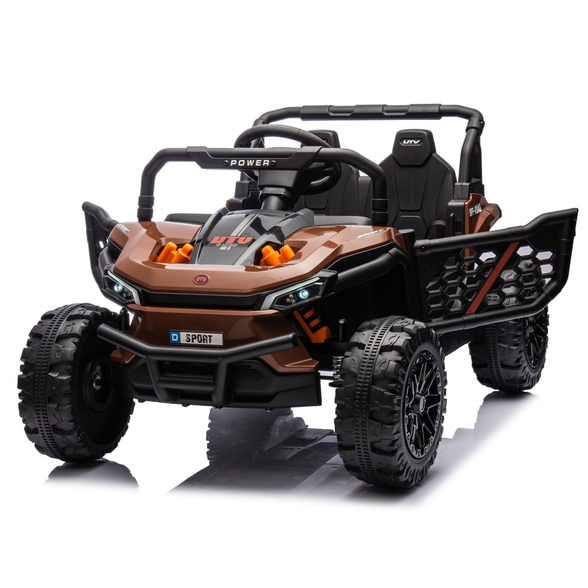 24V Kids Ride on UTV, Electric Toy for Kids W/Parents Remote Control ...