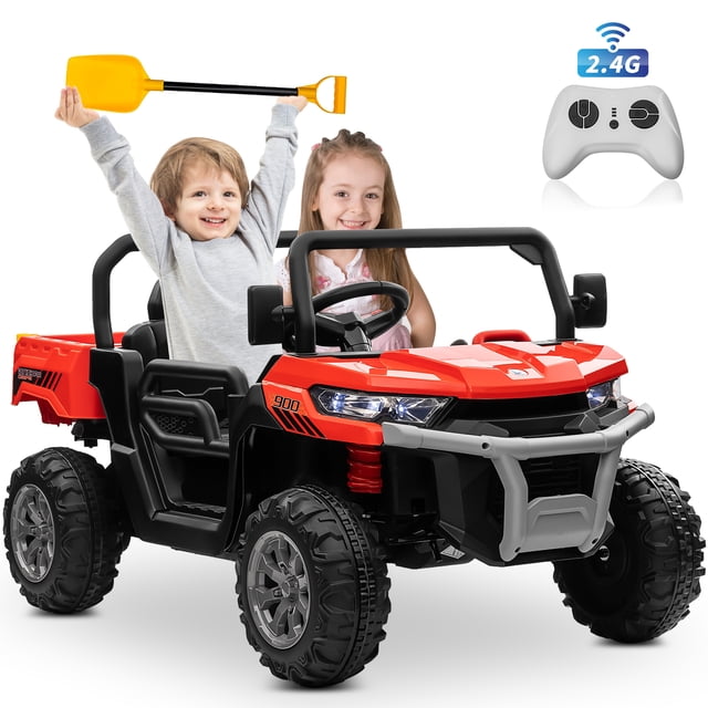 24V Kids Ride on Car UTV, 2 Seater Electric Powered Ride on Toys Truck ...