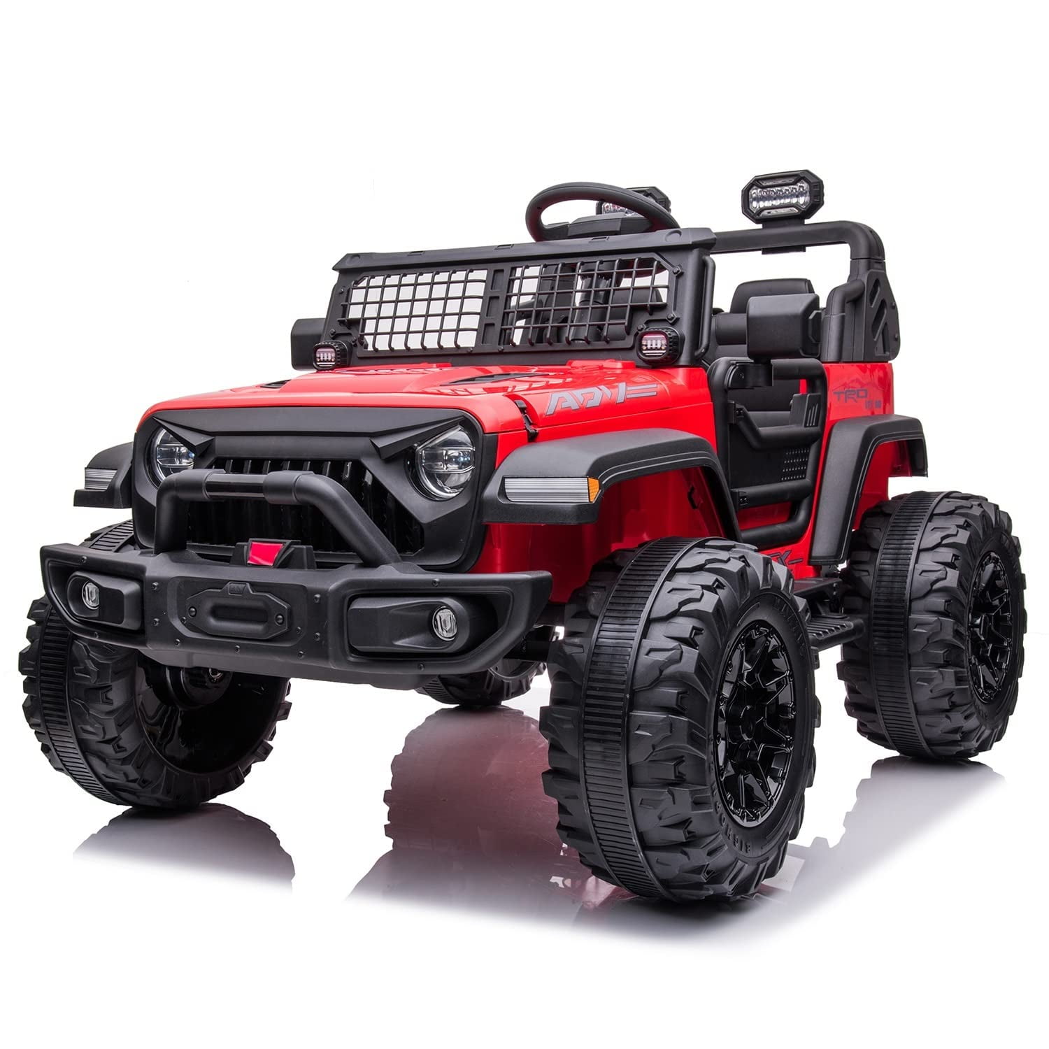 24V Kids Ride-on Truck with Parental Remote Control, Battery Powered ...