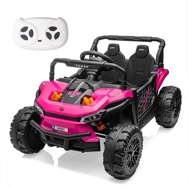 24V Kids Ride on UTV Car with Remote Control, 4ED Powered 4-Wheeler UTV ...