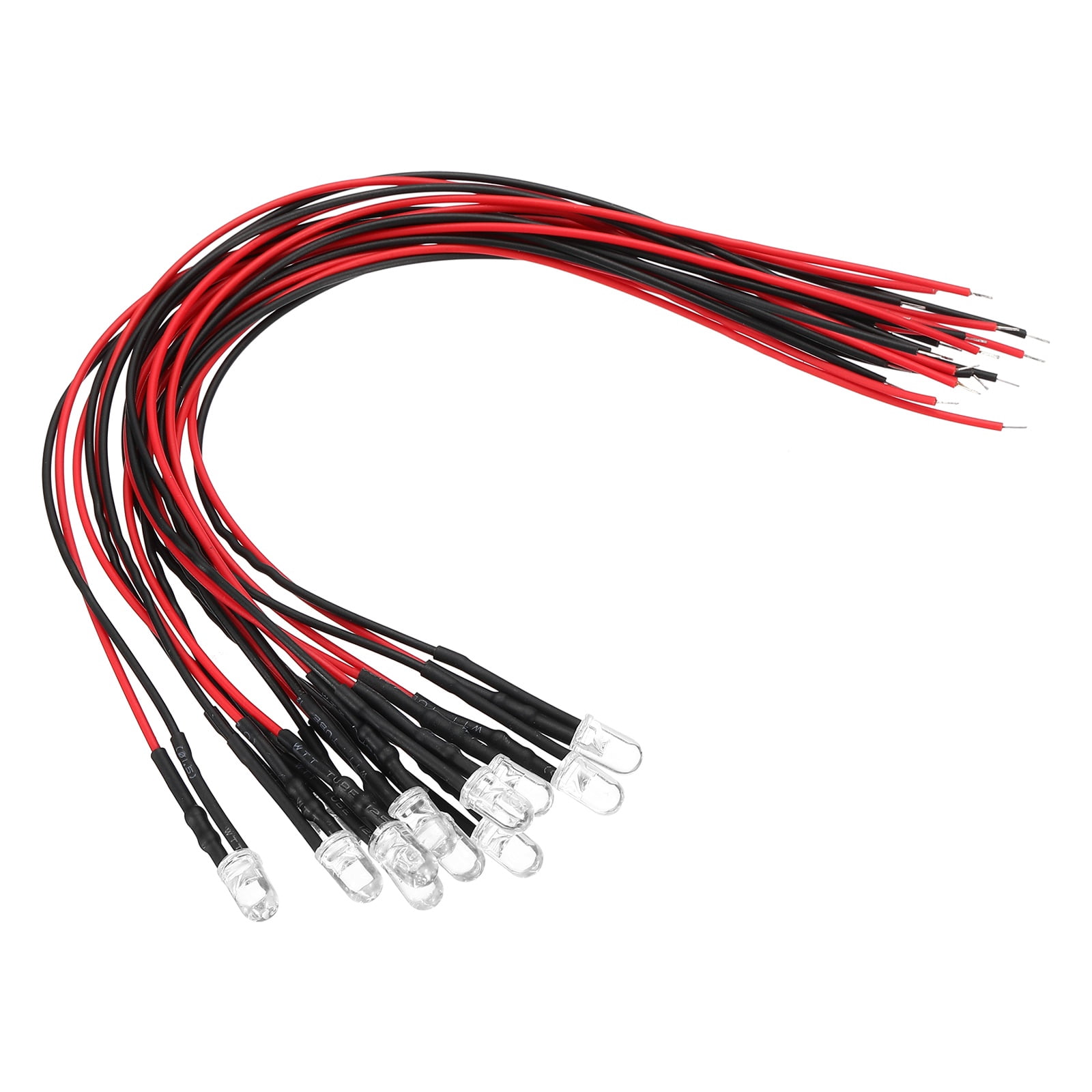 24V LED Light Diodes 8"- 12 Pcs Emitting Diode Lights DIP 5mm, Purple ...