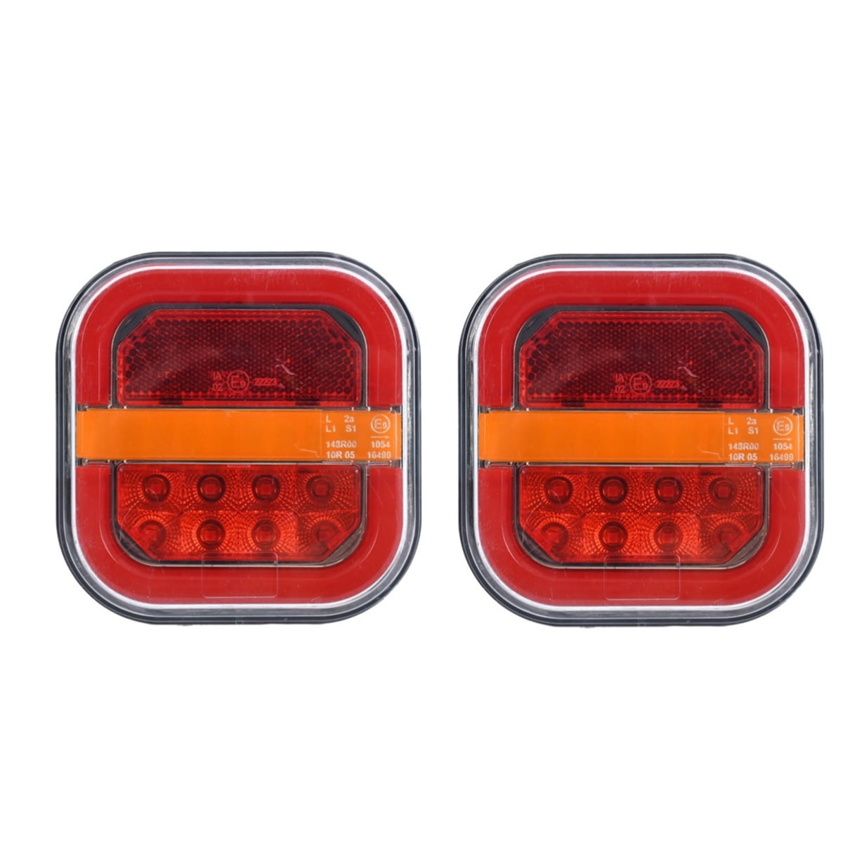 24V LED Trailer Light, Square Hamburger Lights, Utility Steady IP67 ...