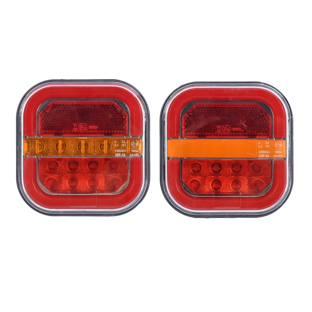24V LED Trailer Light, Square Hamburger Lights, Utility Steady IP67 ...