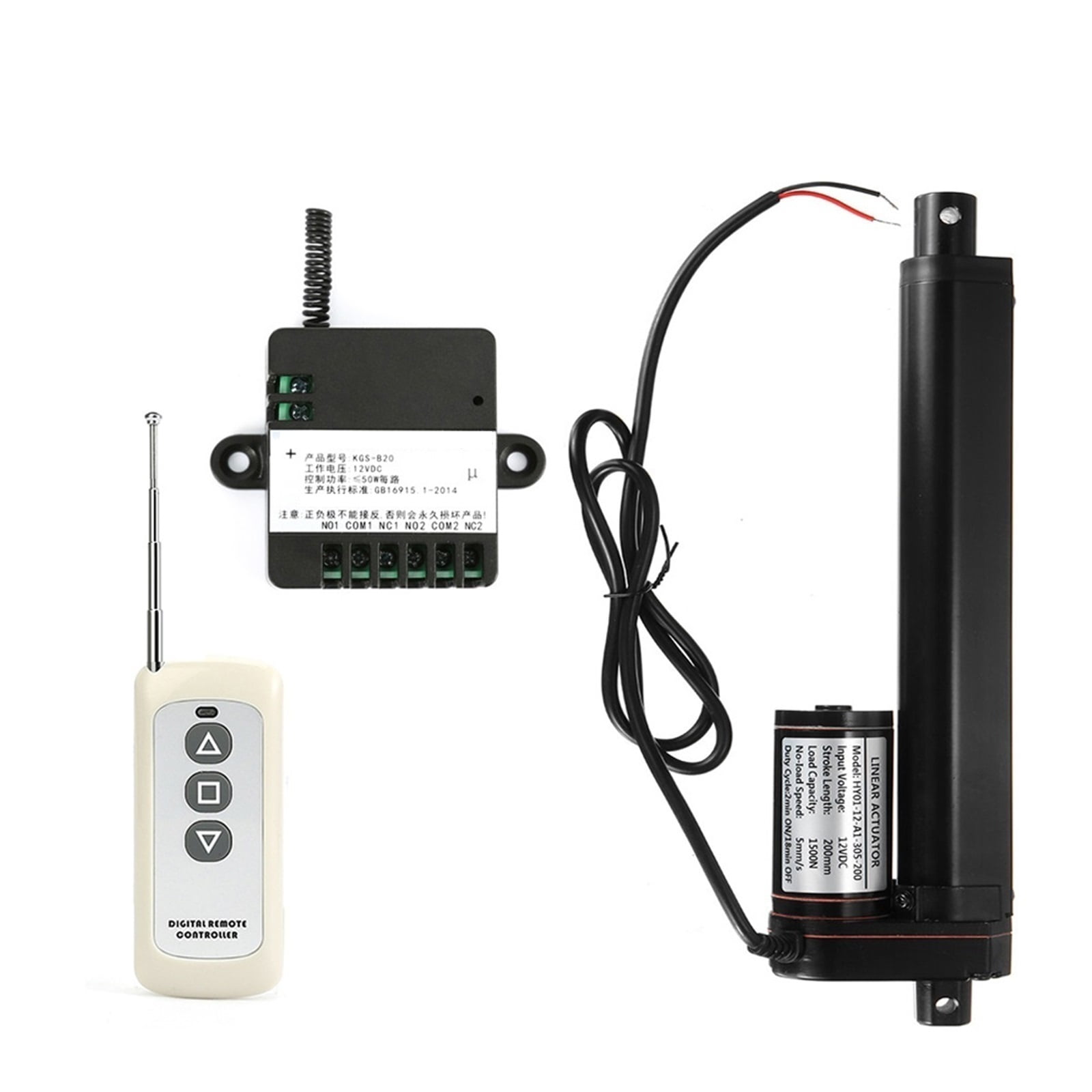 24V Linear Actuator With Remote Controller Electric DC Motor Metal Gear ...