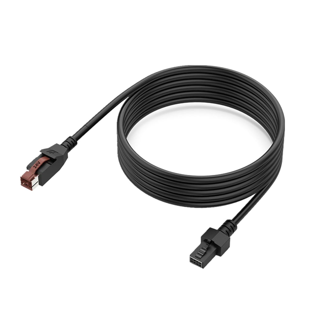 24V Powered USB Male Connector Power Data Line Cable For Printer POS ...
