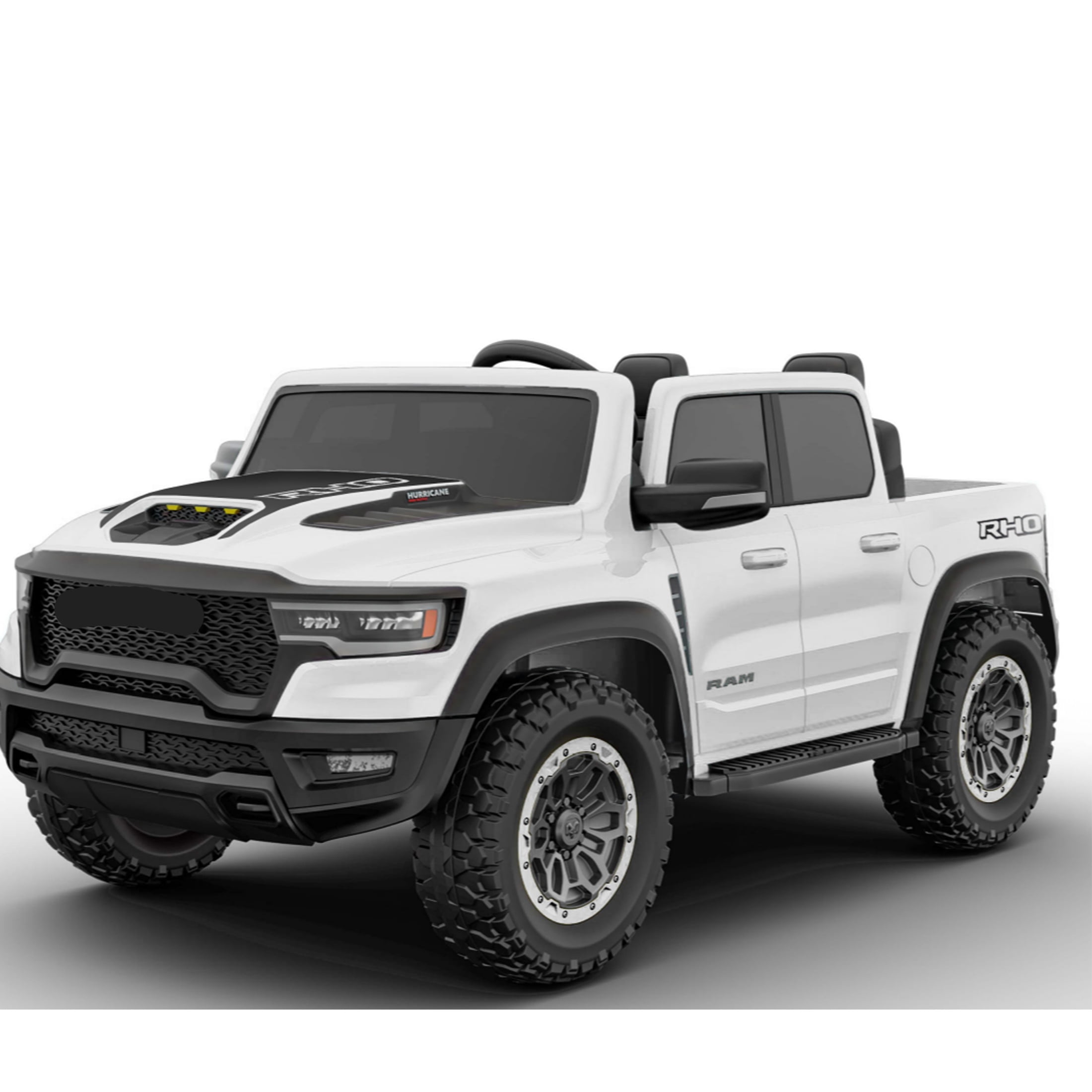 24V RAM 1500 Ride on Cars for Kids, 2 Seater Powered Ride on Truck with ...