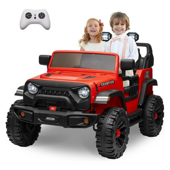 24V Ride On Car 2 Seater, Electric Vehicles for Big Kids with 20" Wide ...