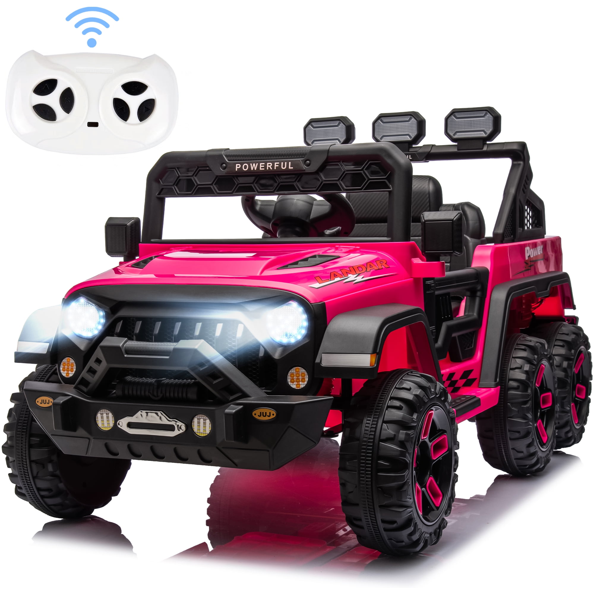 24V Ride on Car with Remote Control 4WD Ride on Toy for Boys and Girls ...
