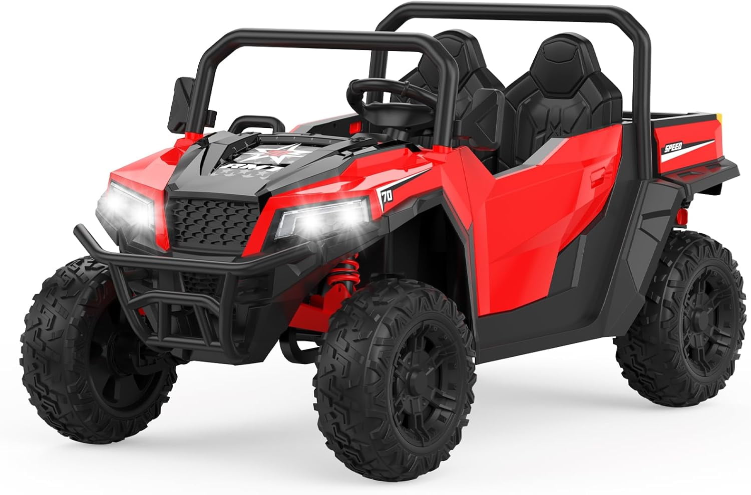 24V Ride On Tractors Car with Remote Control, Electric Dump Bed and ...