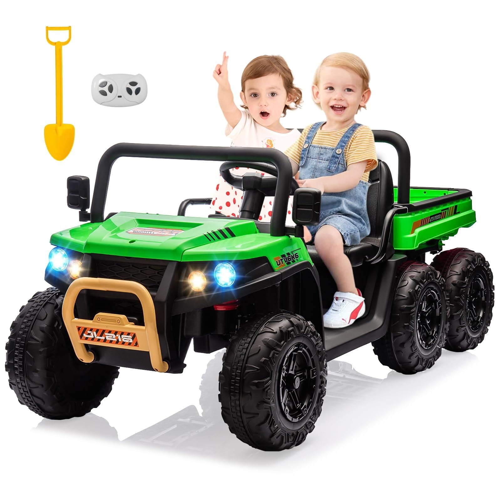 24V 2-Seater Ride On UTV Dump Truck with Remote for Indoor Play ...