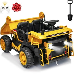 24V 3-in-1 Kids Ride on Tractor, Excavator & Bulldozer with Remote, LED ...