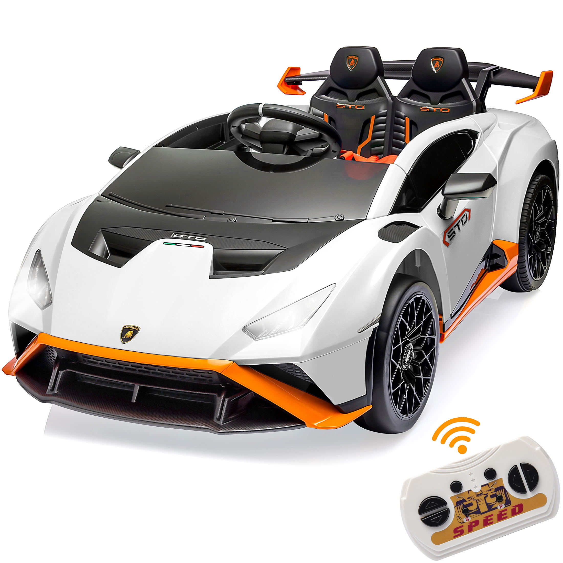 24V Ride on Toys Cars for Kids with Remote Control, Lamborghini Huracan ...