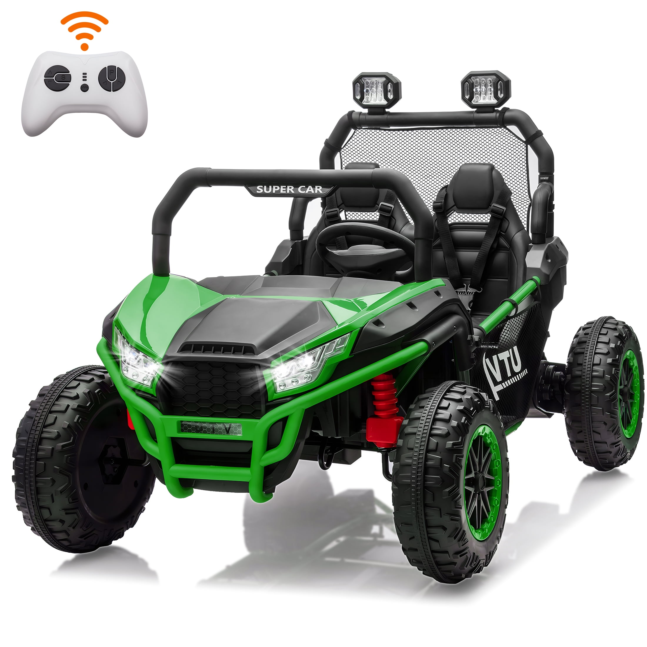 Kids 12V Electric UTV Truck Ride-On, Remote Control, LED, Music, Safety ...