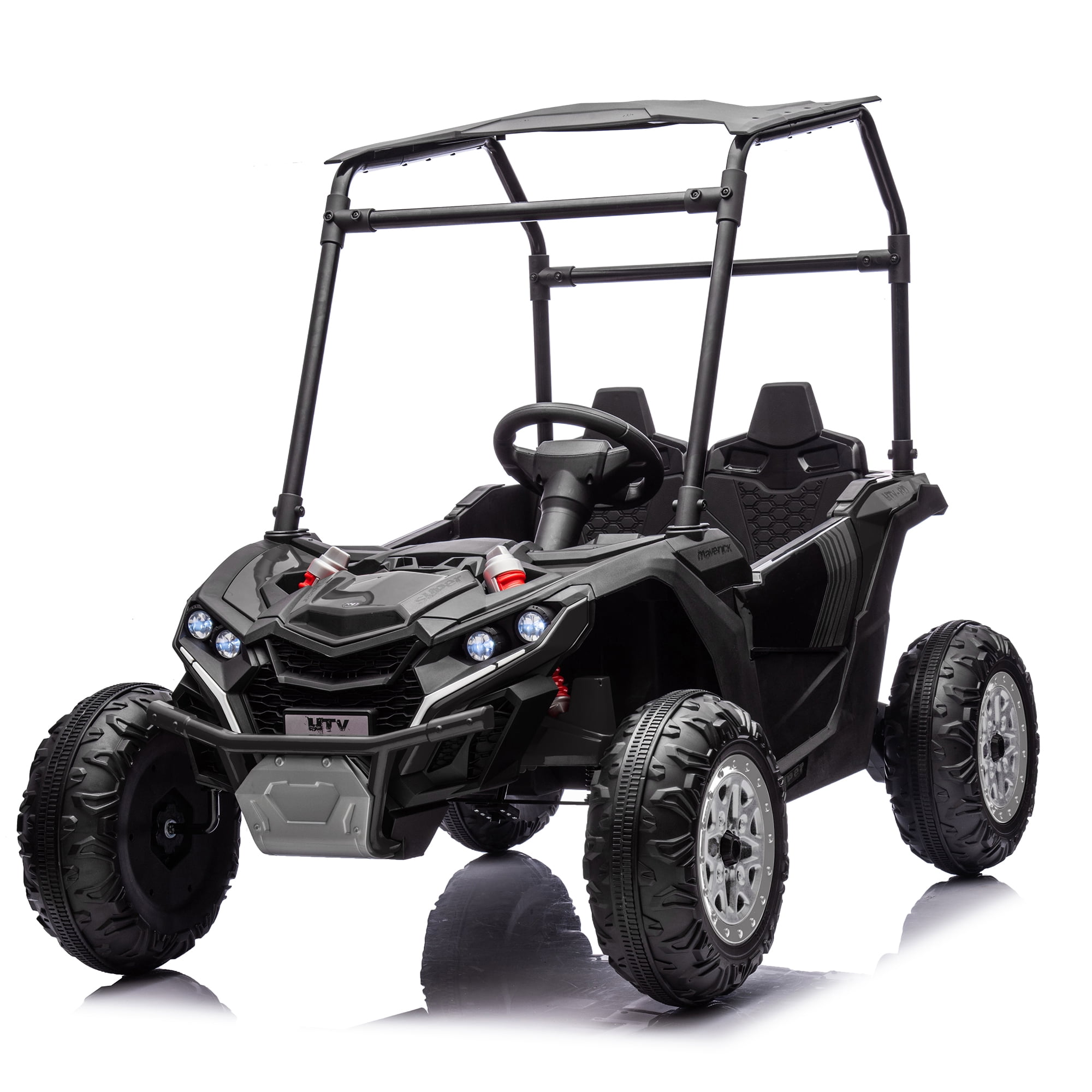 24V Ride on ATV or Kids, 2 Seater 4WD Powered ATV Car with Remote ...