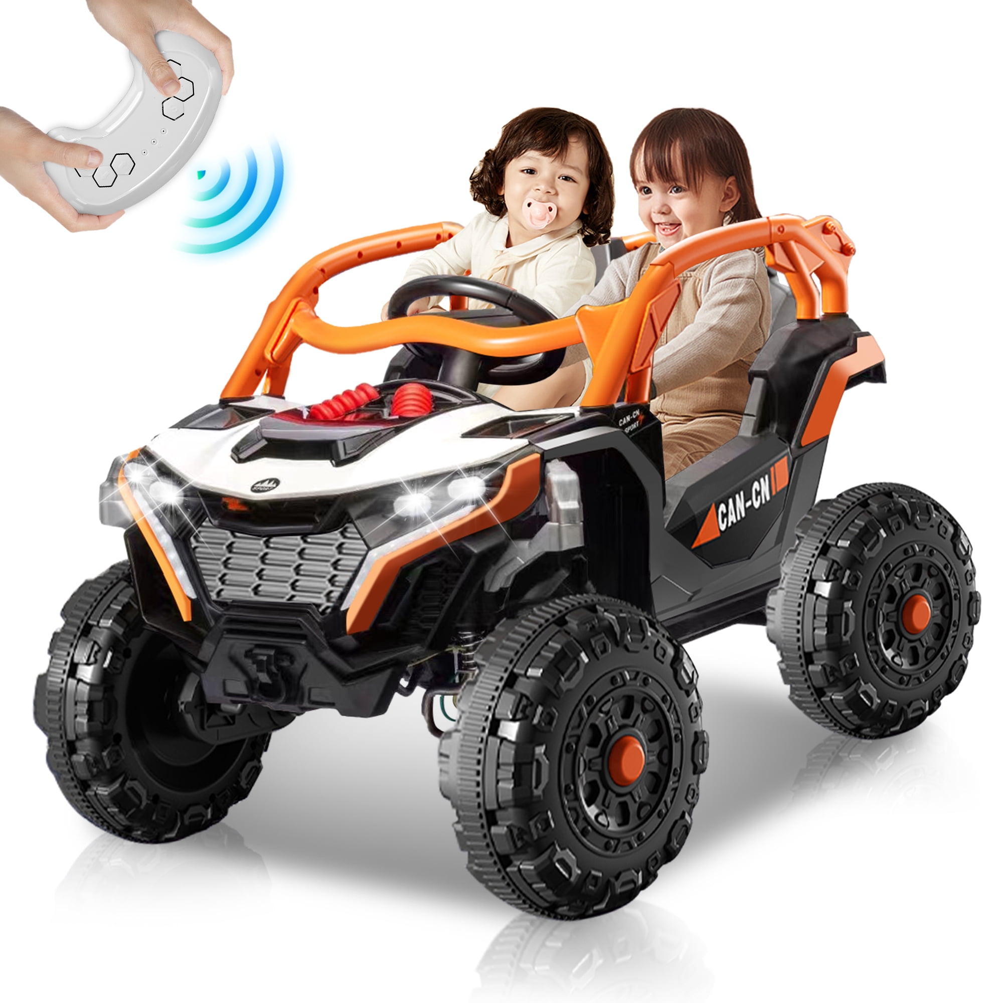 24V kids Ride on Car UTV 2 Seater, Off-Road Electric Vehicles for Ages ...