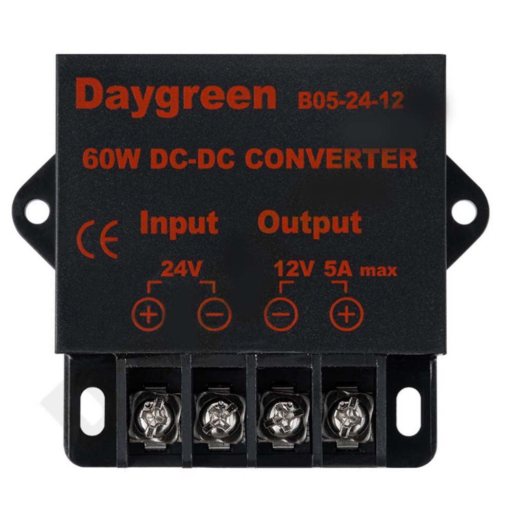 24V To 12V5A Car Retrofit Power Supply Car Voltage Reduction Module Dc ...