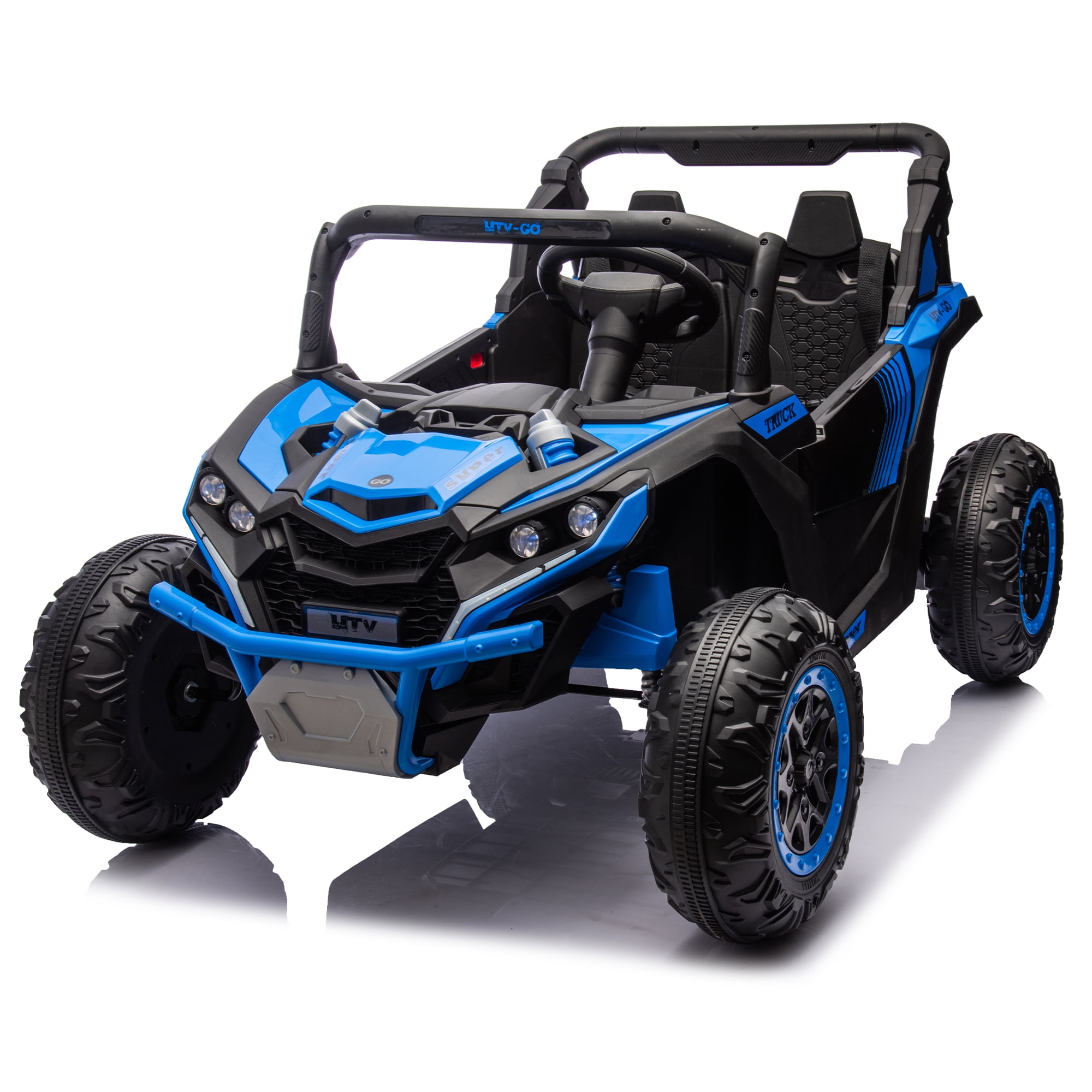 24V Two-Seater Kids Ride On UTV W/Parents Remote Control,Four-Wheel ...