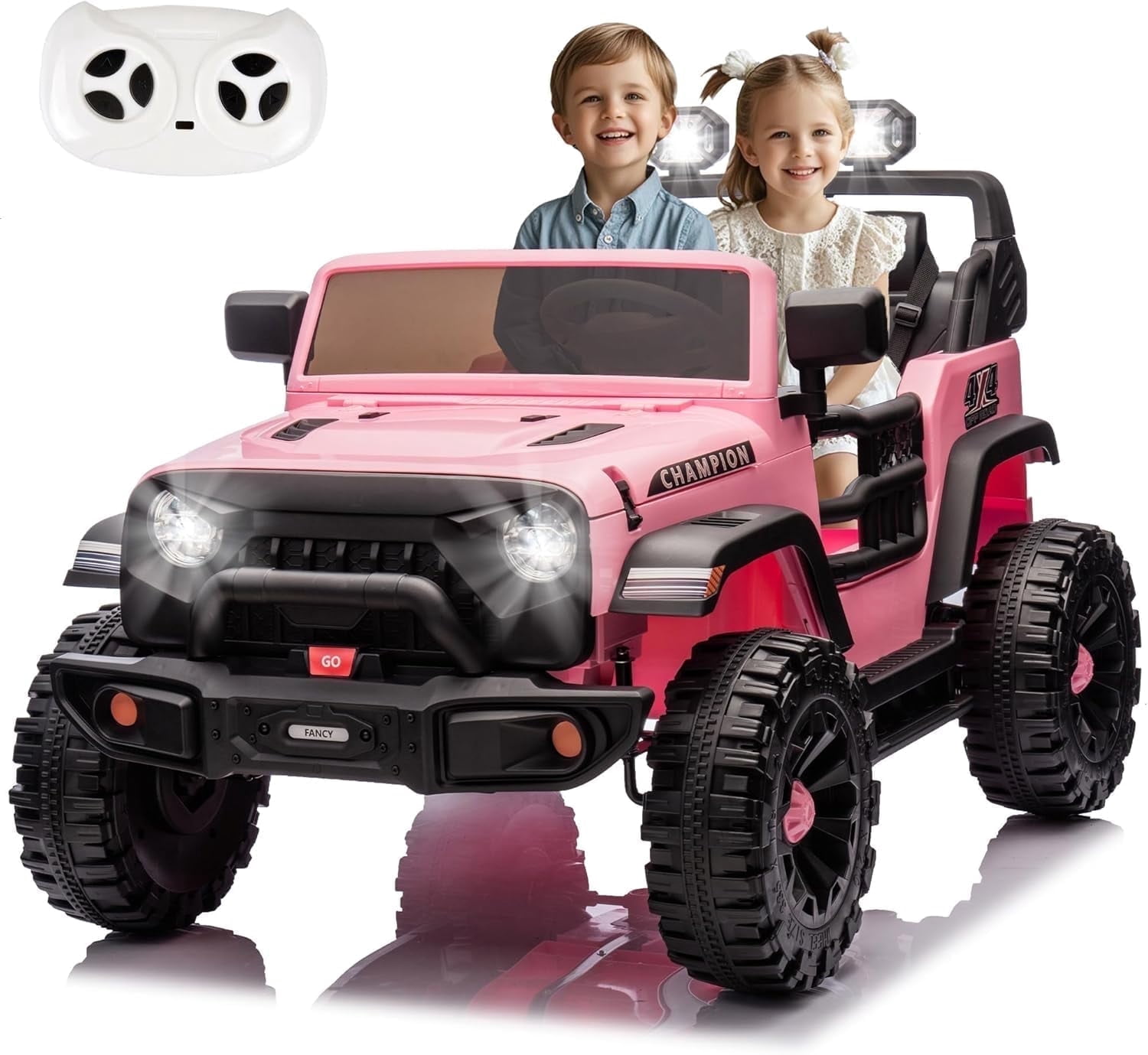 ThunderBolt 24V Two-Seater Ride on Jeep Car, 400W Motor W/Parents ...