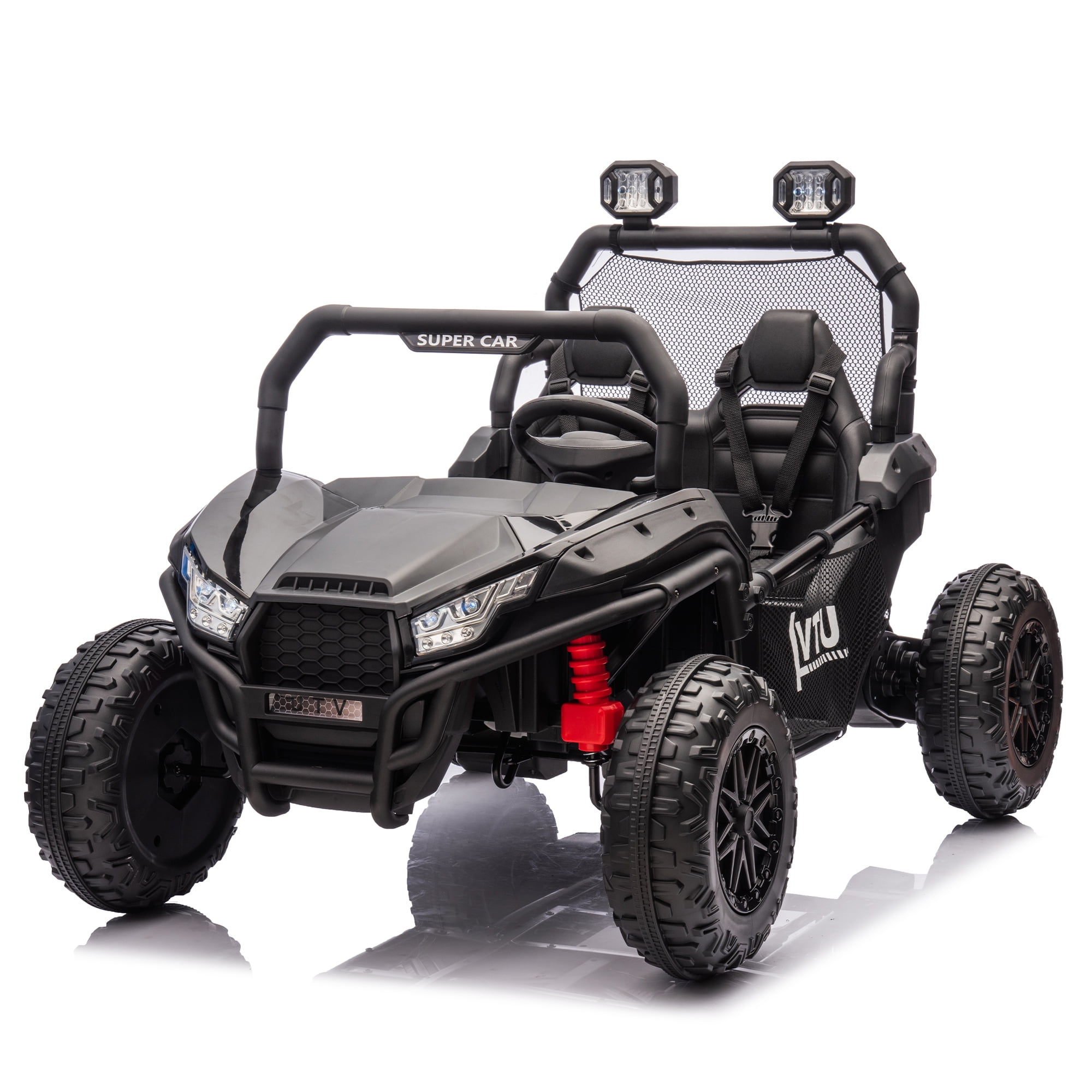 24V Two-seater Kids Ride On UTV W/Parents Control,400W Super Power,Four-wheel suspension,LED ...
