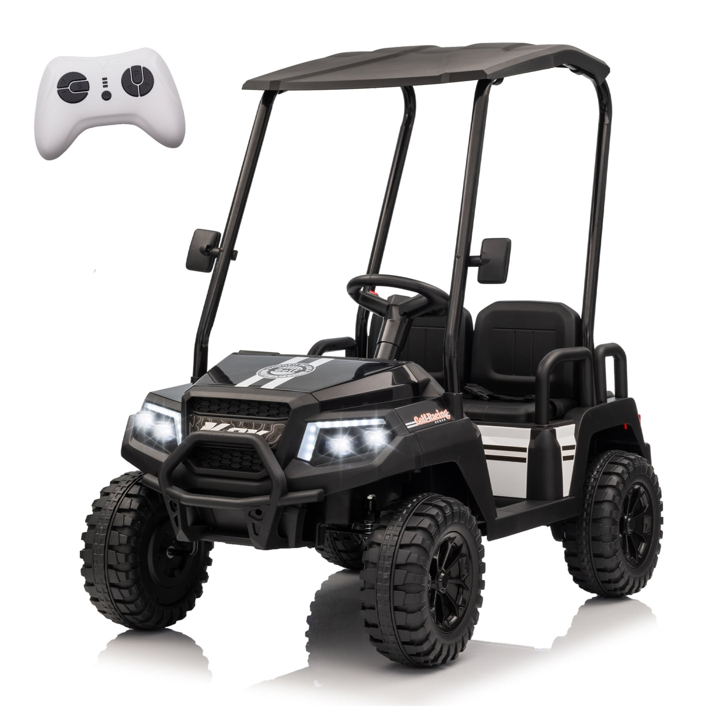 24V XL Kids Ride-on Truck, 4 Seats Electric Golf Cart with Remote ...