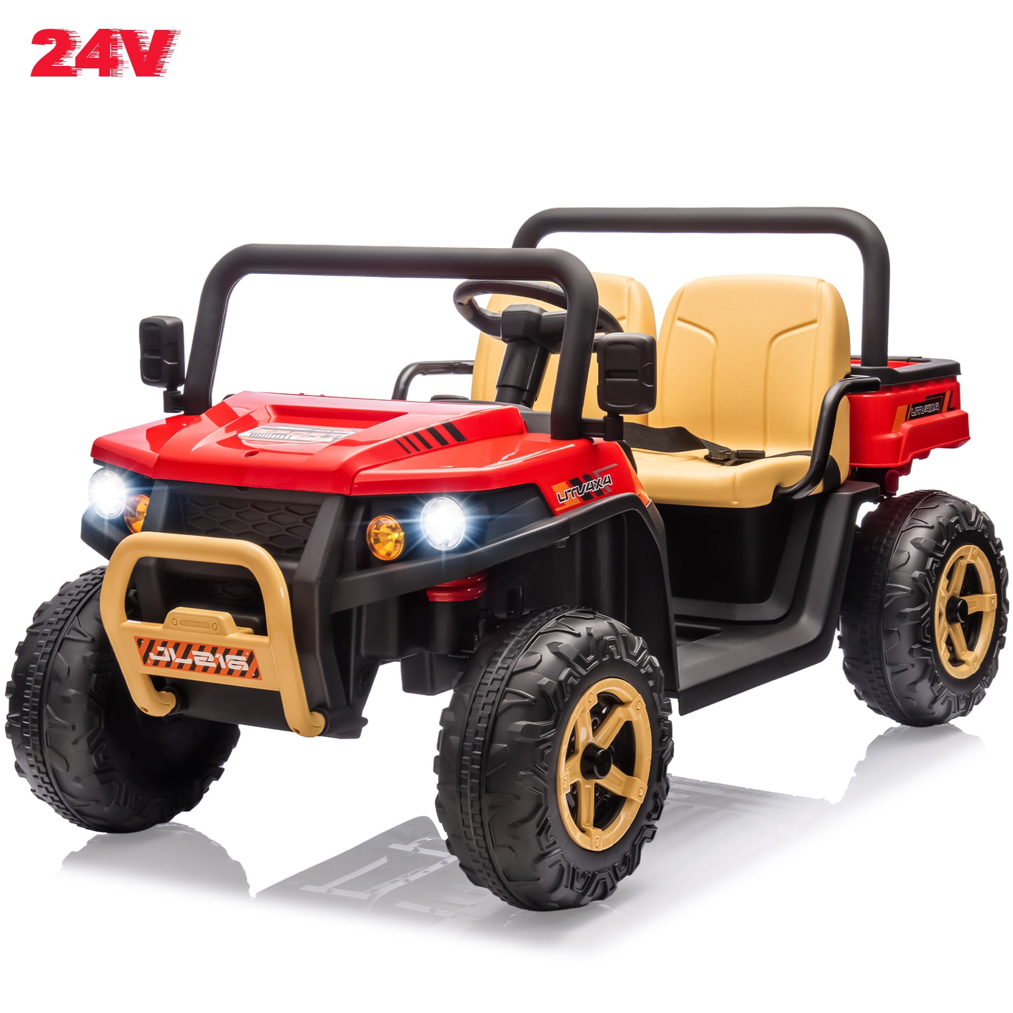 24V XXXL Kids Ride On UTV W/Parents Remote Control,Two-seater,Automatic ...